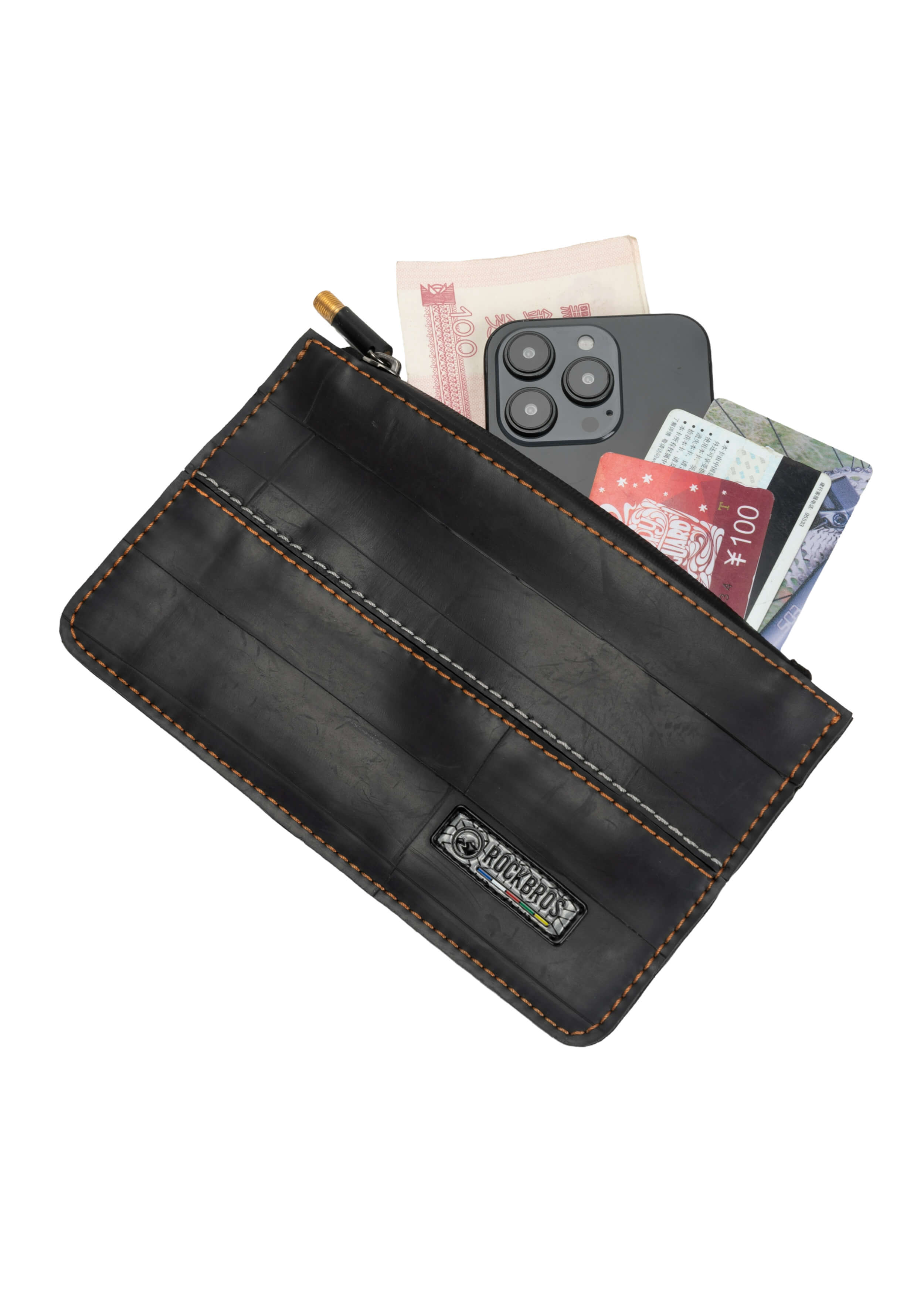 Eco-Friendly Bike Wallet 0.7L - Recycled Tire ROAD TO SKY
